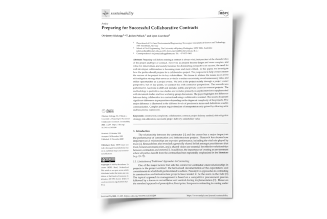 Preparing for Successful Collaborative Contracts - John Grill Institute ...