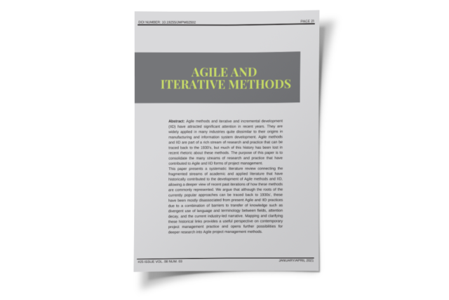 The Origins Of Agile And Iterative Methods John Grill Institute For Project Leadership